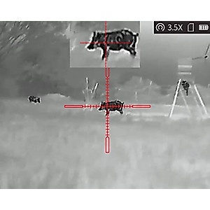 AGM Global Vision Rattler TS 25-256 Thermal Riflescope with 256x192 Resolution, Video Recording, and Wi-Fi Transmission, Waterproof and Shockproof, Ideal for Hunting, Law Enforcement.