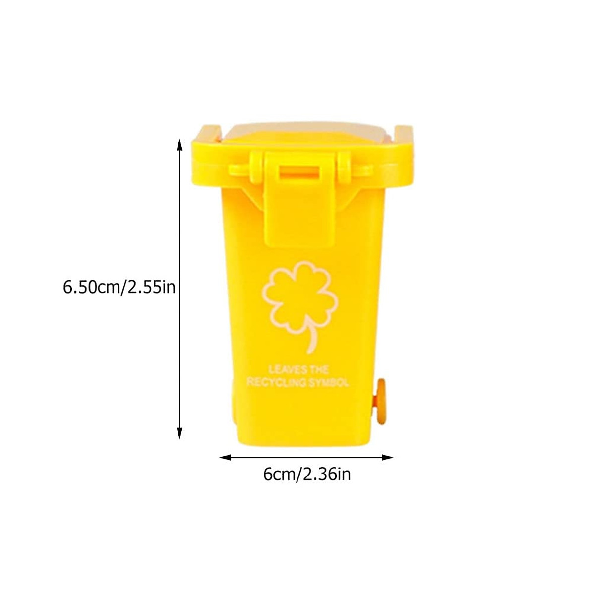 Yardwe Mini Trash Can Toy, 12PCS Plastic Push Vehicles Garbage Cans Curbside Vehicle Garbage Bin Kids Push Toy
