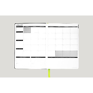 Passion Planner Weekly 2023 Annual Monday Goal-Oriented Weekly Agenda, Appointment Calendar, Reflection Journal Hardcover (Medium 6.9 x 9.8 in) (Rabbit Moonlight Rose Gold)