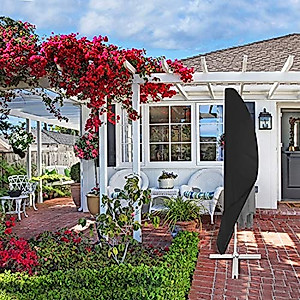 Offset Umbrella Cover, Patio Umbrella Cover for 9ft to 13ft Cantilever Parasol Outdoor Market Umbrellas Cover with Zipper and Water Resistant Fabric Dark
