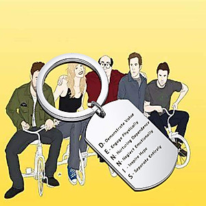 BEKECH TV Show It's Always Sunny Inspired Gift THE D.E.N.N.I.S. System Relationship Advice Gift for TV Series Lovers (Silver)