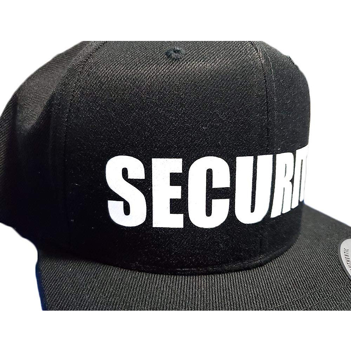 SECURITY Baseball Cap Hat Snapback by 6ixset - Flexfit Yupoong 6089M 6-Panel Black