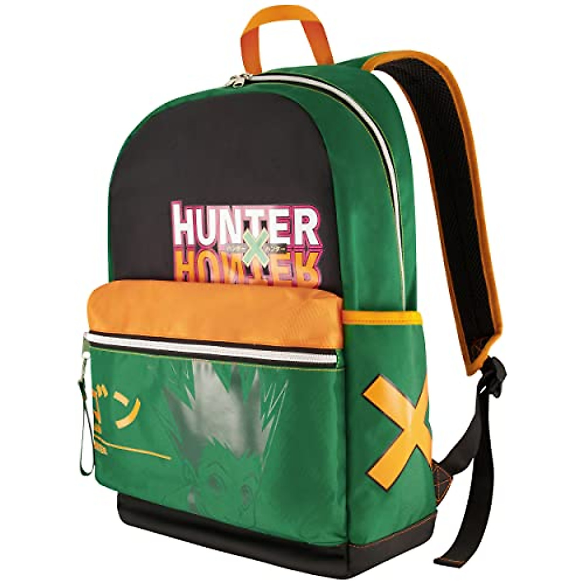 Concept One Hunter x Hunter 13 Inch Sleeve Laptop Backpack, Padded Computer Bag for Commute or Travel, Green