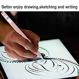 Case for Apple Pencil Grip 1st Generation Apple Pencil Cover Holder for Apple Pencil Sleeve Apple Pen Accessories with Protective Nib Cover Compatible with Apple Pencil 1st Generation Pink