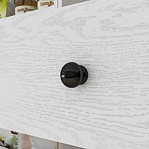 AIEGLE Kitchen Pantry Cabinet with Sliding Tray, 2 Door Freestanding Cupboard Storage Organizer with Drawers, Wine & Seasoning Rack, White 68.9" Tall