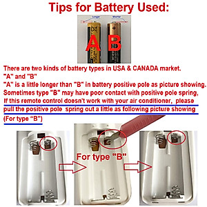 YING RAY Replacement for Turbo AIR Air Conditioner Remote Control TAS-09NH TAS-09NH/O TAS-12N TAS-12N/O TAS-12NH TAS-12NH/O TAS-18N TAS-18N/O TAS-18NH TAS-18NH/O TAS-24N TAS-24N/O TAS-24NH TAS-24NH/O