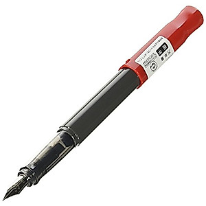 Pilot Kakuno Fountain Pen of Biginners, Fine Nib, Red Body (FKA-1SR-RF)