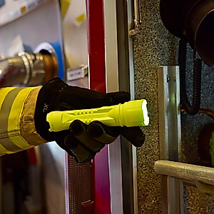 Bright Star Razor Intrinsically Safe Hands-Free Magnetic LED Flashlight with 14,000 Candela Brightness, Powered by 3 AA KBS Batteries Included with 24 Hours of Low Power runtime, Made in USA!