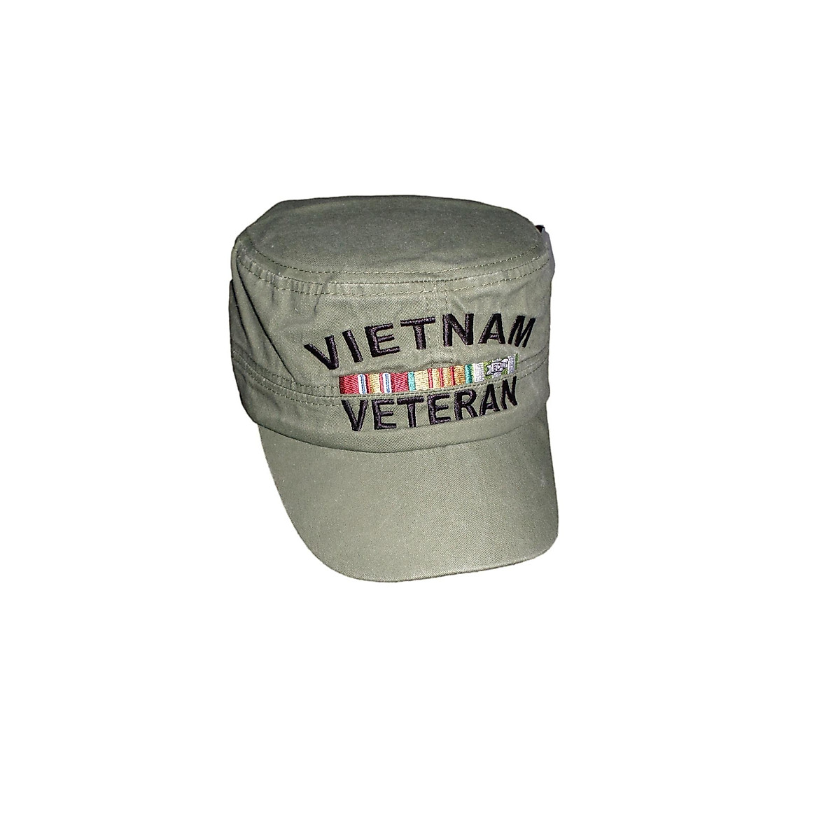 Vietnam Veteran Flat Top OD Green Low Profile Cap