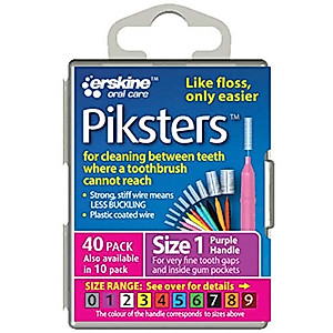 Piksters Interdental Brushes, Size 1 40 ea by Erskine Dental