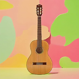 Fender Acoustic Classical Guitar, with 2-Year Warranty, Small Beginner Guitar (3/4 Size) with Nylon Strings (Easier on Fingers), Includes Guitar Bag