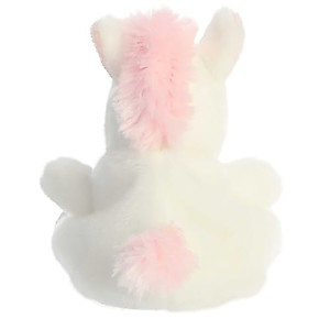 Aurora® Adorable Palm Pals™ Sassy Unicorn™ Stuffed Animal - Pocket-Sized Play - Collectable Fun - White 5 Inches