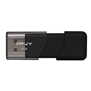 PNY Attache 8GB USB 2.0 Flash Drive - P-FD8GBATT03-GE