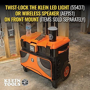Klein Tools 55473RTB Rolling Tool Bag, Tradesman Pro Tool Master, 250lbs Load Rated