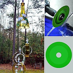 LAIWOO Glass Cutting Disc, 4 Inch Indestructible Disc for Grinder, Glass Saw Ultra-Thin Saw Blade for Grinding of Glass, Jade, Wine Bottles, Tile