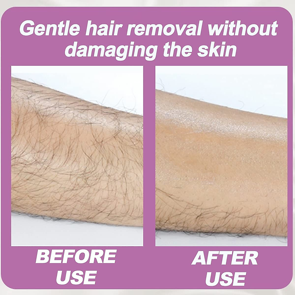 SEYNAR Crystal Hair Eraser, Painless Crystal Hair Removal Tool, Quick and Easy Exfoliation, Reusable, Mini Magic Crystal Hair Remover for Leg Arm Back (pink)