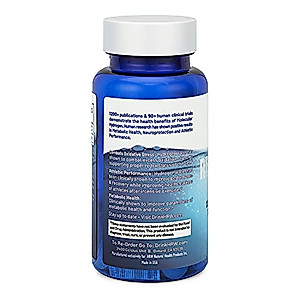 DrinkHRW Rejuvenation Hydrogen Water Tablets Clinically Shown to Increase Alertness and Improve Fitness Recovery Maximum Strength Highest Delivering Dose of Molecular Hydrogen (Raspberry 60 Tablets)