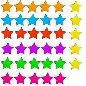 Refrigerator Magnets 35-Pack Star Fridge Magnets Cute Colorful Functional Magnets for Office, Kitchen, Refrigerator, Whiteboard Magnet Set