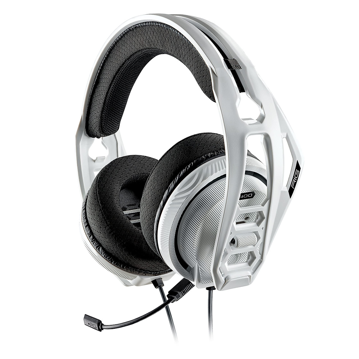 RIG 400HC Multiplatform Performance Gaming Headset with Removable Noise Canceling Microphone for Xbox Series X|S, Xbox One, PlayStation, PS4, PS5, Nintendo Switch, and PC - White
