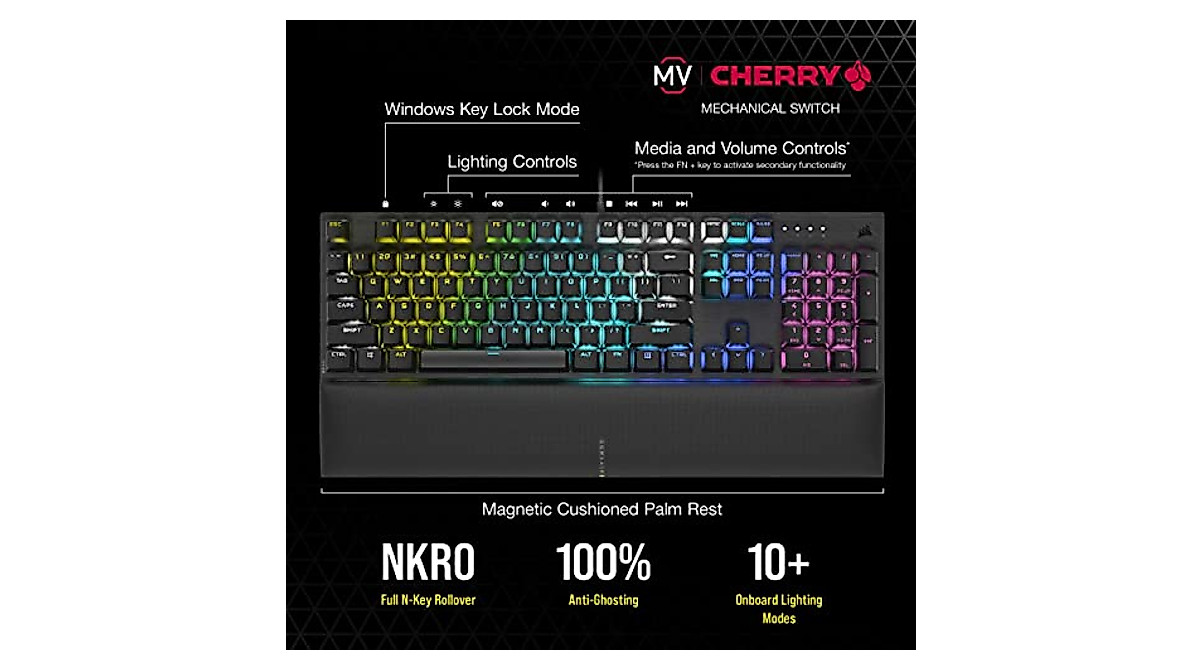 Corsair K60 RGB Pro SE Mechanical Keyboard - Renewed