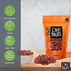 Adzuki Beans | Raw - 100% Natural | 2 lb | Dried Red Mung Beans from Thailand | Packed in New York Zip-Seal Bag for Exceptional Freshness by Oh Nuts