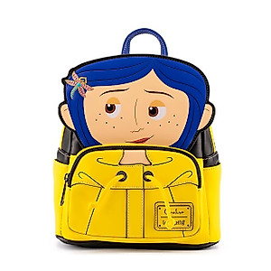 Loungefly Laika Coraline Raincoat Cosplay Womens Double Strap Shoulder Bag Purse