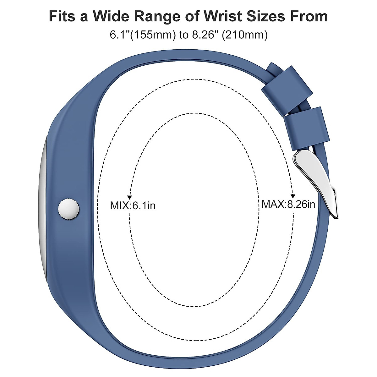 GOLDEN HOUR Waterproof Sports Analog Unisex Watches for Nurse Medical Professionals, Students - Military Time Glowing Easy to Read Dial, Jelly Silicone Strap in Navy Blue