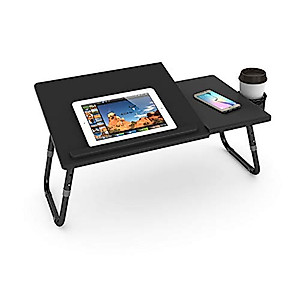 Atlantic Large Format Laptop Tray - 27 Inches Wide, 13.75 Inches Deep, 2 Sections, Smooth Finish Legs PN 33935843 in Black