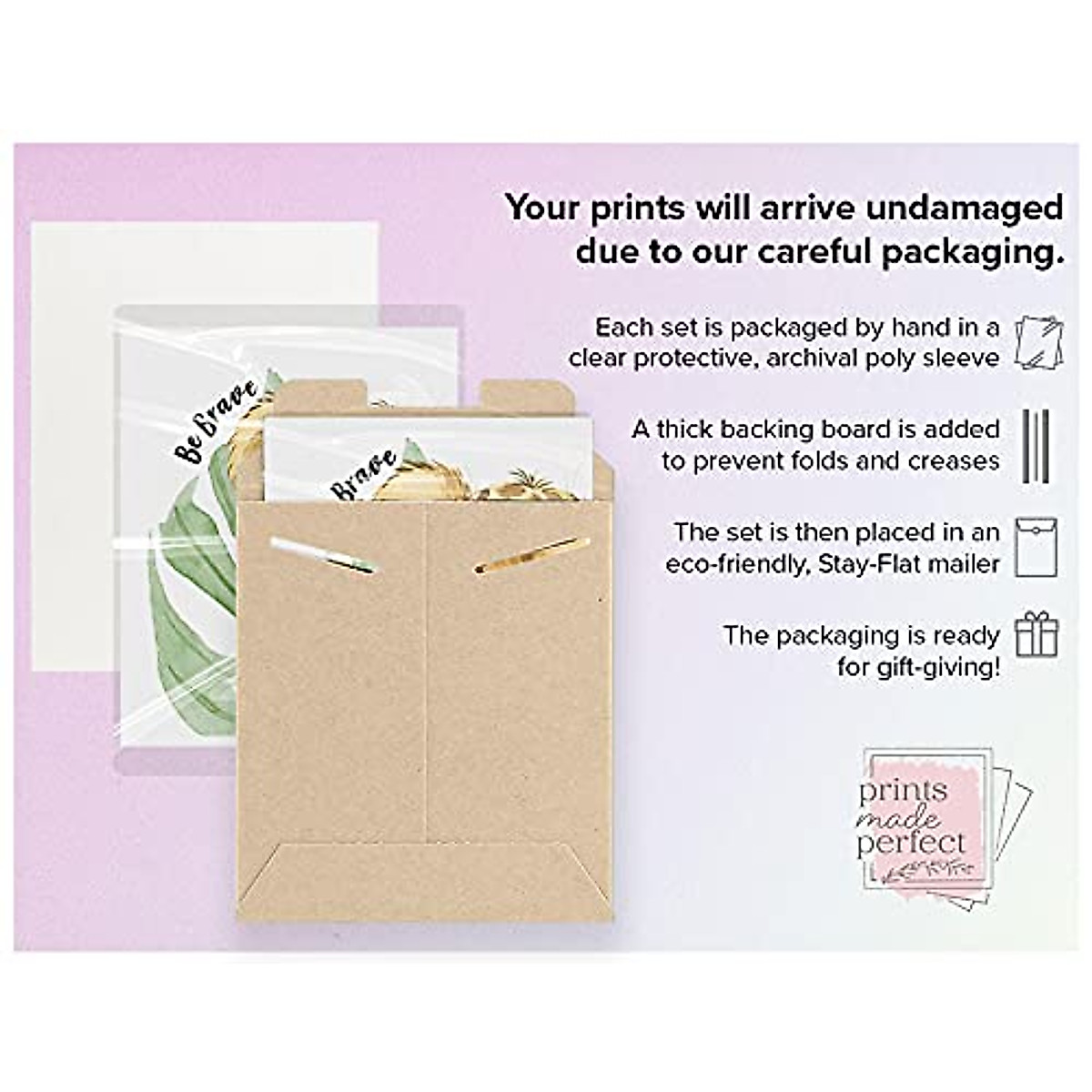 Baby Safari Animals Wall Art Prints - Nursery Decor - Set of 6-11x14 - Unframed - Watercolor