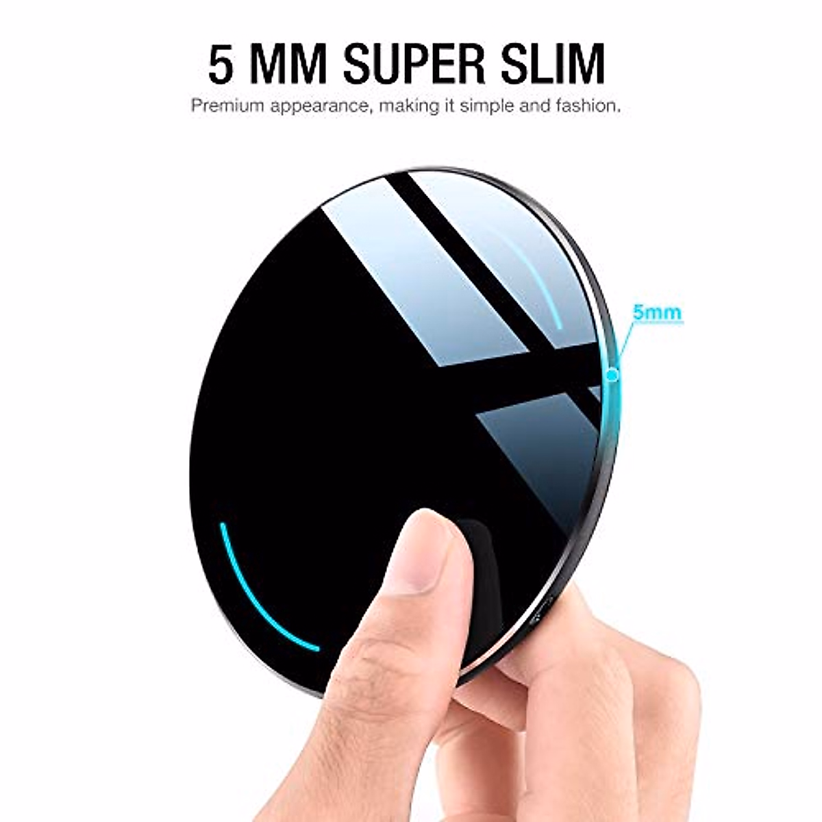 TOZO T9 True Wireless Earbuds ENC 4 Mic Call Noise Cancelling Bluetooth 5.0 Headphones & TOZO W1 Wireless Charger