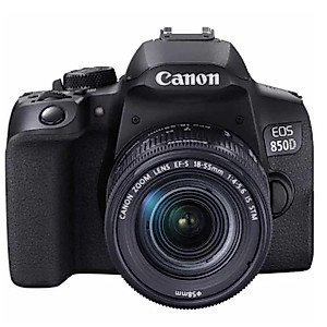 Canon EOS 850D/T8i Vlogger Kit:EF-S 18-55mm,EF 75-300mm & 420-800mm Lenses,64GB Memory Card,Ring Light,Spider Tripod,3 Piece Filter Kit,Gadget Bag,Remote Shutter,USB Card Reader & Cleaning Kit