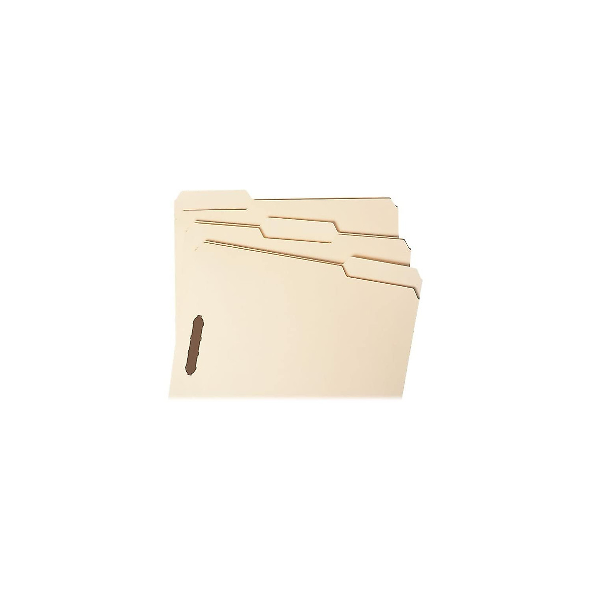 Smead Heavy-Duty Fastener File Folder, 2 Fasteners, 1/3-Cut Tab, Letter Size, Manila, 50 per Box (14600)