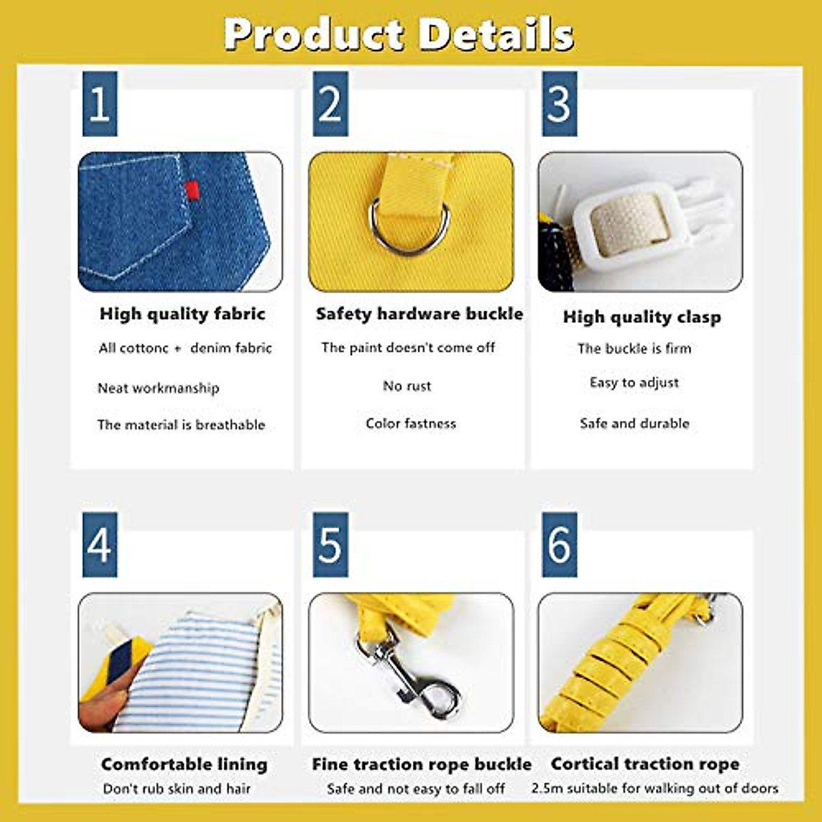 Guinea Pig Clothes,Soft Bunny Ferret Clothes with Pet Rabbit Harness and Leash Mini Hat Bag Cute Brooch for Kitten Small Animal Collars