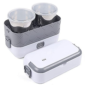 DYRABREST Double-Layer Electric Lunch Box Food Warmer Heater 110V Portable Rice Cooker Heating Container for Home Office Worker Cooking Meals Soup