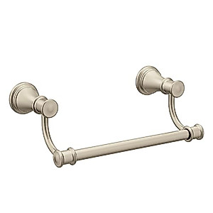 Moen Belfield Brushed Nickel 9-Inch Bathroom Hand -Towel Bar, YB6486BN