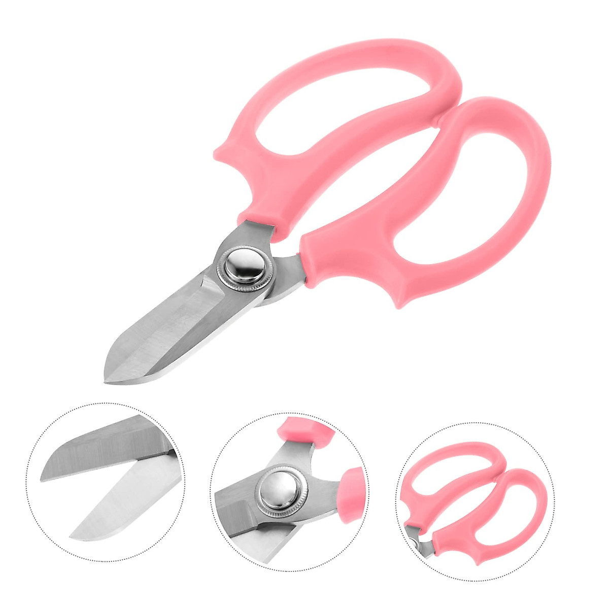 TEHAUX 2 Pcs Cutting Shears Floral Shears Garden Scissor Plant Shear Pole Pruning Shear Trimming Shear Florist Scissor Branch Cutter Loppers Grafting Scissors Stainless Steel Pp Plastic