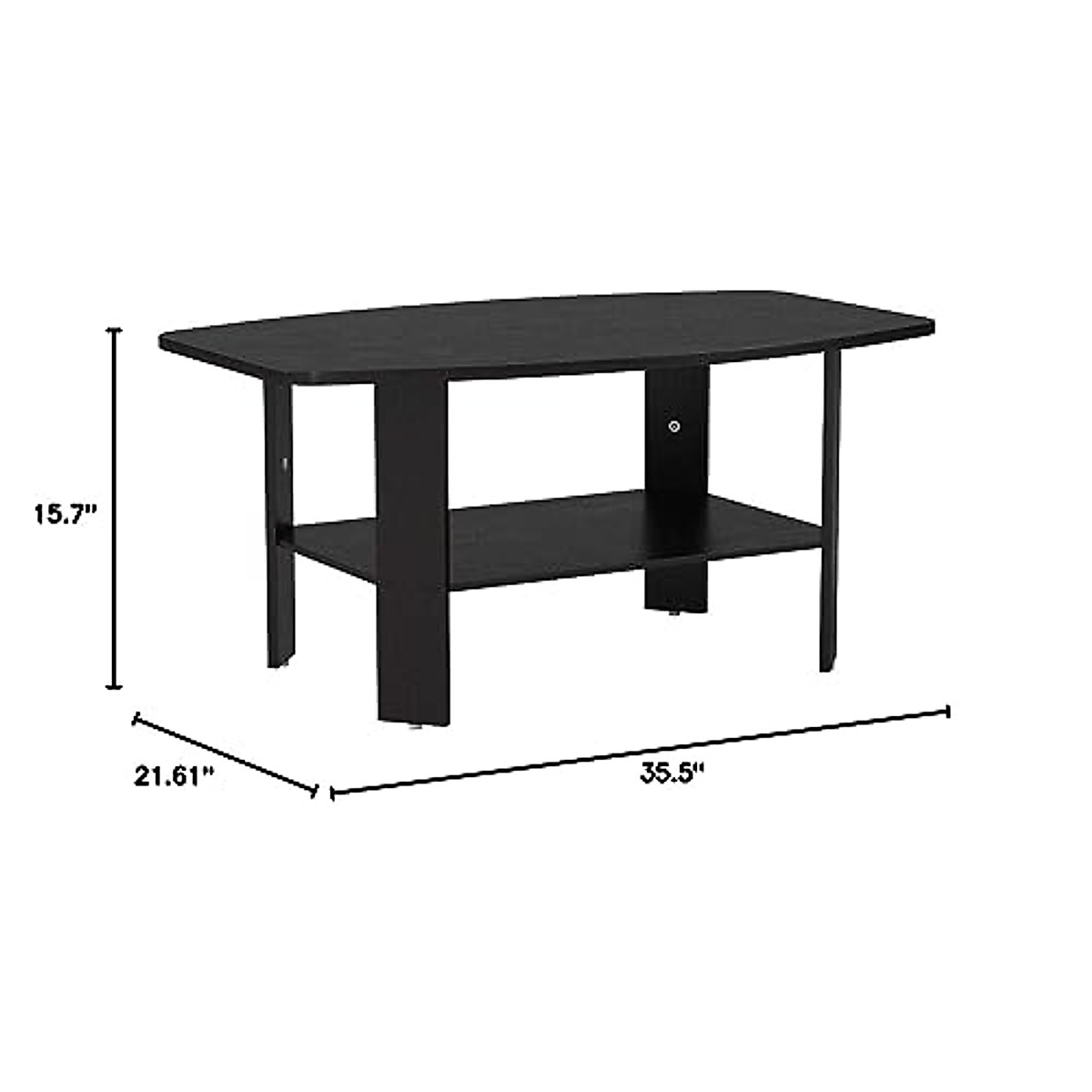 Furinno Simple Design Coffee Table, Espresso
