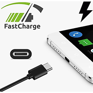 Works by VOLT PLUS TECH Original 10ft USB-C Cable Compatible with Your Sennheiser Momentum True Wireless 2 with Fast Charging and Data Transfer. (White 3M)