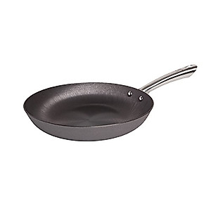 IKO Lightweight Kosher Cast Iron Skillet, Heavy Duty Stainless Steel Handle, Vegetable Based Pre-Seasoned Non-Stick Easy to Clean Interior, Safe on All Cooking Surfaces, Oven Safe (8")