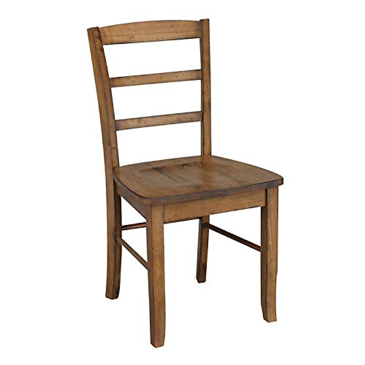 International Concepts Set of Two Madrid Ladderback Chairs, Pecan