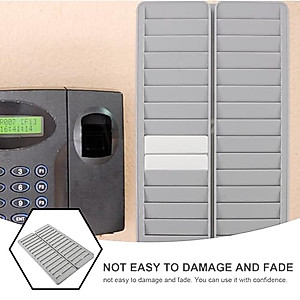 SHINEOFI Rack 28 Pocket Slots Wall Mounted Holder Employee Attendance Work Cards Organizer for Office Warehouse Punch-in Clock Out