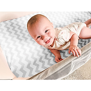 Bassinet Bed Sheets – Premium Bassinet Fitted Sheet for Halo, Mika Micky, Maxi COSI & Others - 4 Pack 100% Jersey Knit - Bassinet Bedding for Standard Size Oval or Halo Bassinet Pads for Boys & Girls