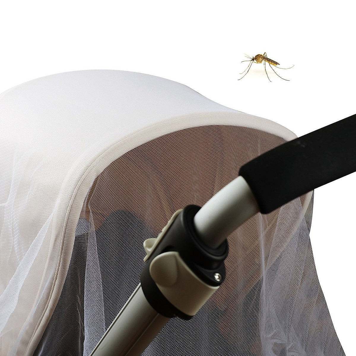 KIDLUF Mosquito and Bug Net for Baby Strollers, Bassinets, Cradles and Car Seats – Insect Net Safe Mesh White Buggy Cover for Pushchairs, Prams, and Carrycots