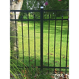 Solar LED 2In x 2In(5cm x 5cm) Fence Post Cap for Wrought Iron and Aluminum or Garden, Solar Fence Lights - 8 Pack (white light)