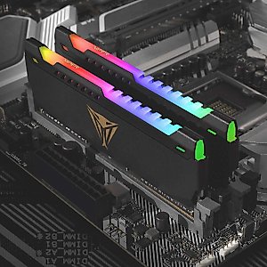Patriot Viper Steel RGB DDR4 RAM 32GB (1X32GB) 3600MHz CL20 1.35v UDIMM Desktop Gaming Memory Module Compatible with XMP - PVSR432G360C0
