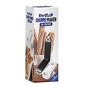 Churro Maker by StarBlue with FREE Recipe e-Book - Cook Healthy and Oil-free Churros in just minutes 110-120V 60Hz 750W (Model: SB-SW903)