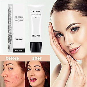 MIXAROLA Perebella Cc Cream Skin Tone Adjusting CC Cream SPF 50 - CC Cream Self Adjusting for Mature Skin,Cosmetics CC Cream,Colour Correcting Self Adjusting for Mature Skin (Natural-1pcs)