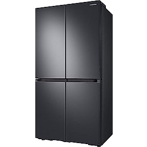 SAMSUNG RF23A9071SG 36 Inch Smart Freestanding Counter Depth 4 Door French Door Refrigerator in Black Stainless Steel