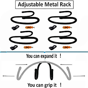 Pack of 4 – Rolling Pin Holder Rolling Pin Display Rack Rolling Pin Storage Organizers Rolling Pin Wall mount Hooks – Home Decor kitchen Wall Hanging Multi Purpose Bottle Rack - No Rolling Pin