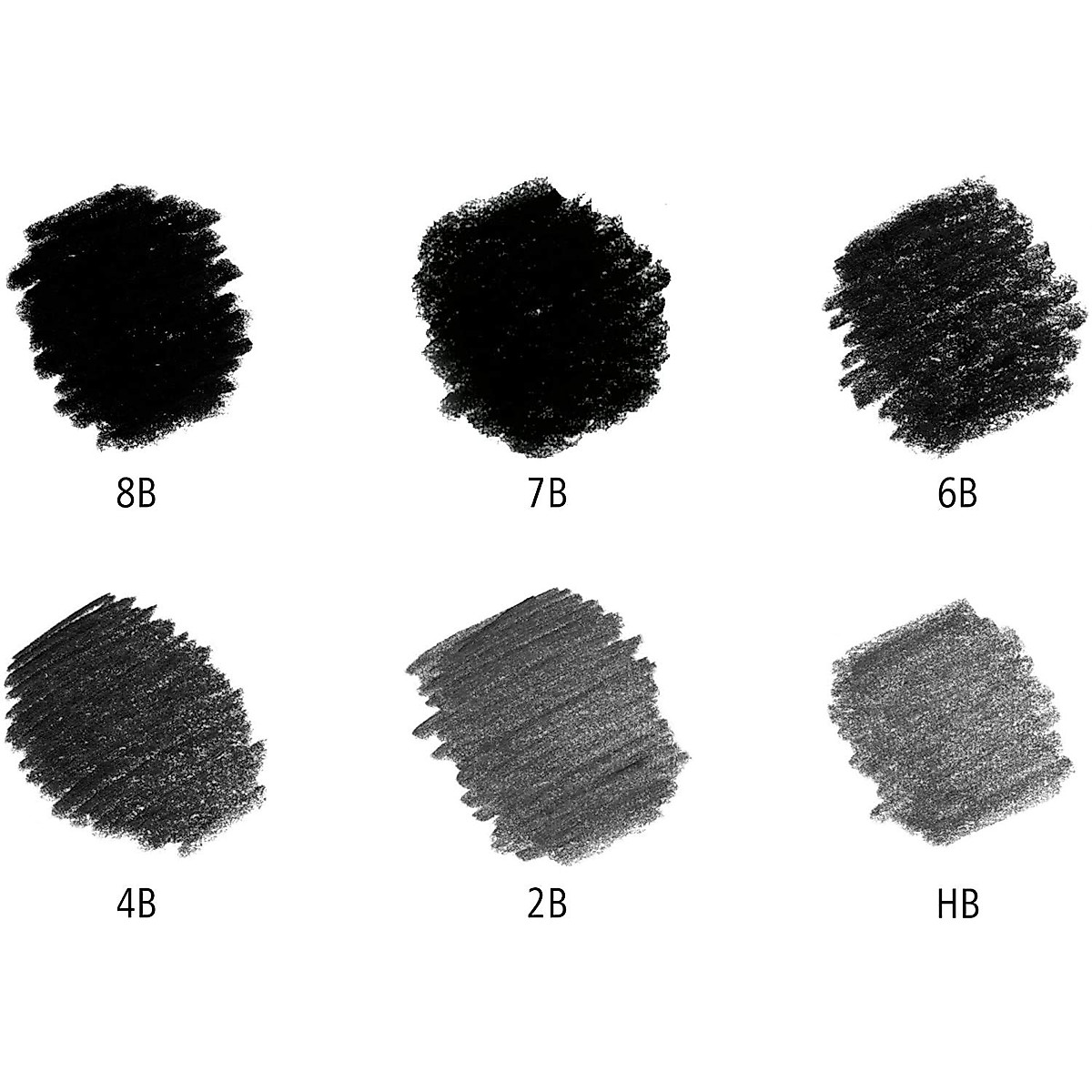 Staedtler Mars Lumograph Black Artist Wooden Lead Pencil - Box of 6 (8B 7B 6B 4B 2B HB) in Metal Box- with Tub 2-Hole Sharpener and Free Eraser